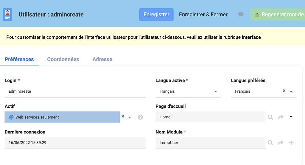 Librairie NodeJS / React / Création d'un utilisateur + mot de passe ...